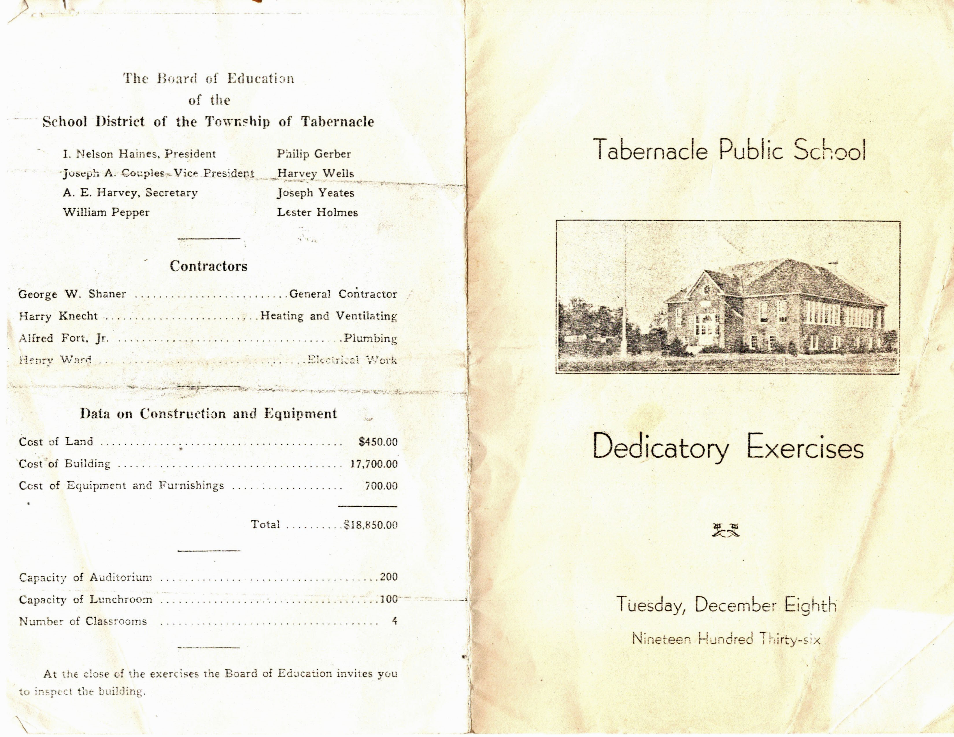 1936 Renovated 1909 School House on Carranza Road – Tabernacle ...