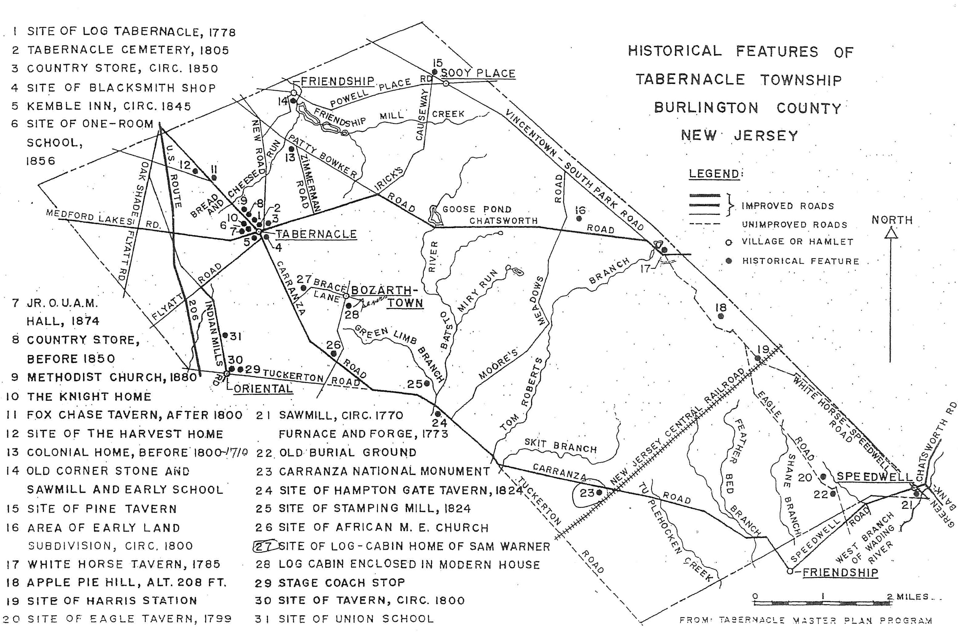 Historic Sites Auto Tour – Tabernacle Historical Society