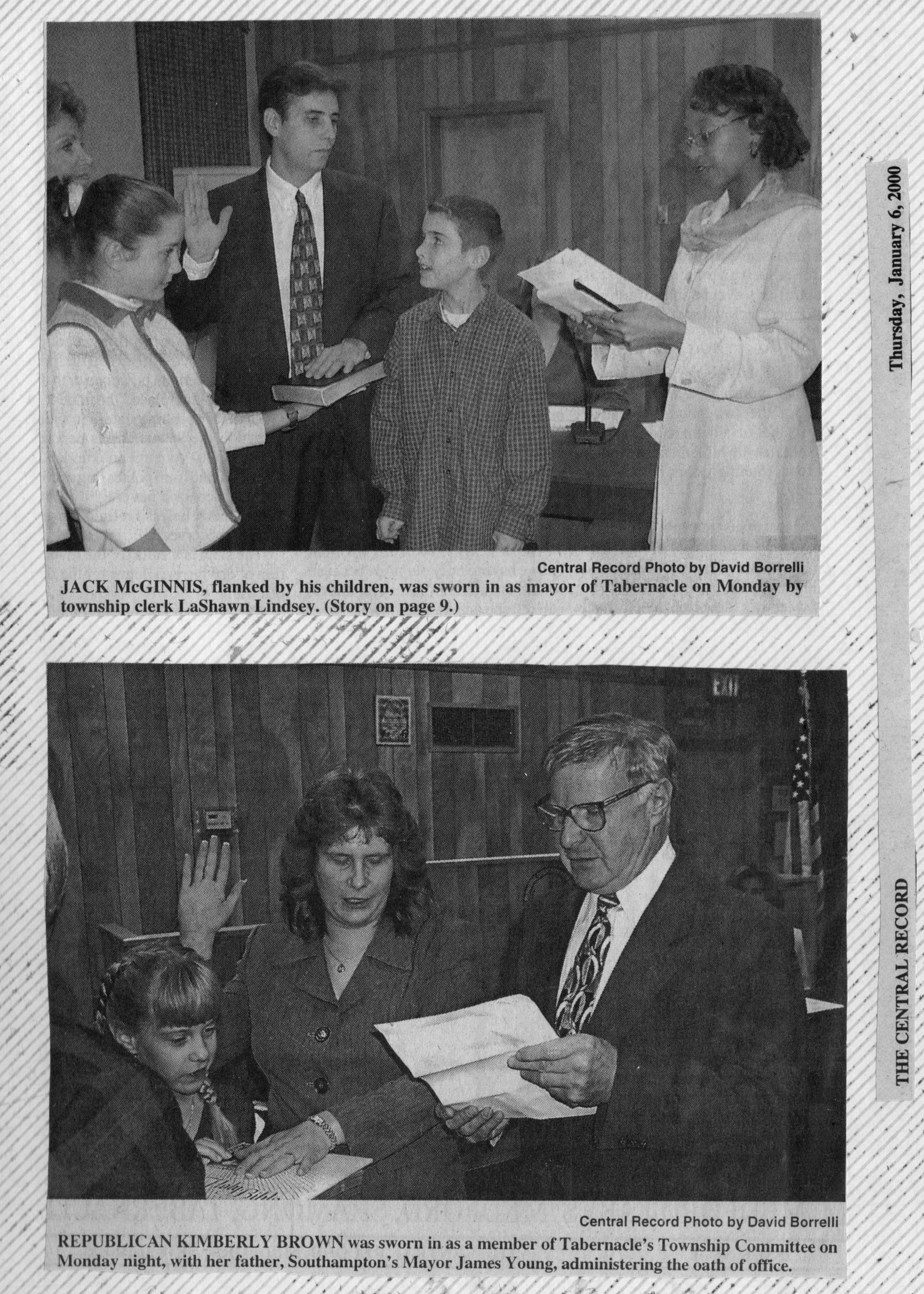2000 Newspaper Notes – Tabernacle Historical Society