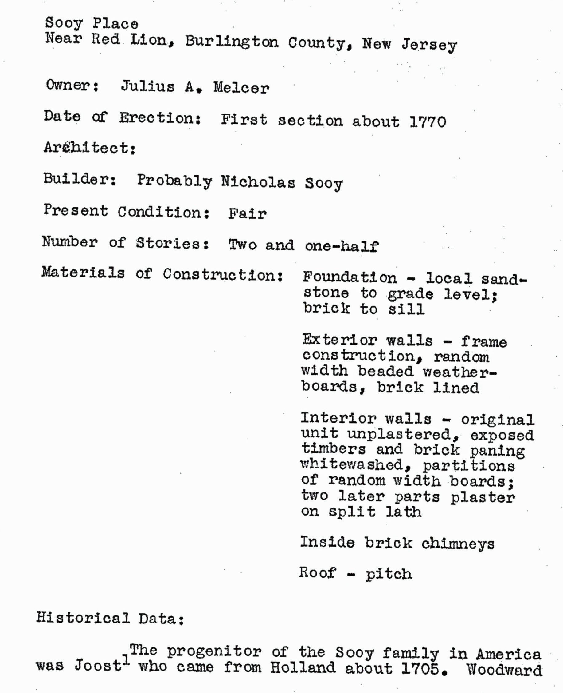 Sooy Place Tavern (aka Pine Tavern) – Tabernacle Historical Society